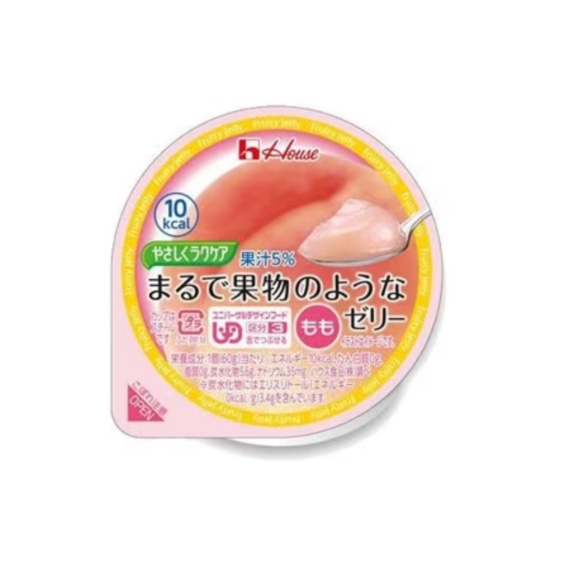Get House Foods Fruit-Like Jelly Peach 60g Delivered | Weee! Asian Market