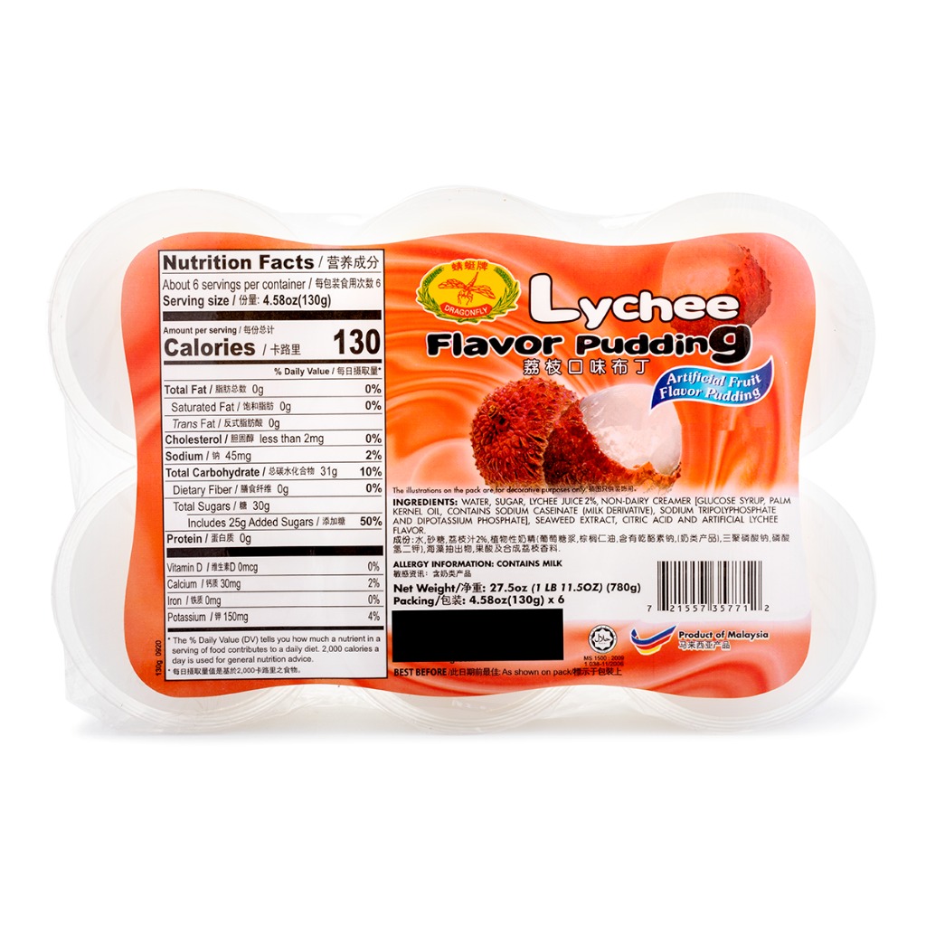 Get Dragonfly Lychee Flavored Pudding 6pk Delivered | Weee! Asian Market