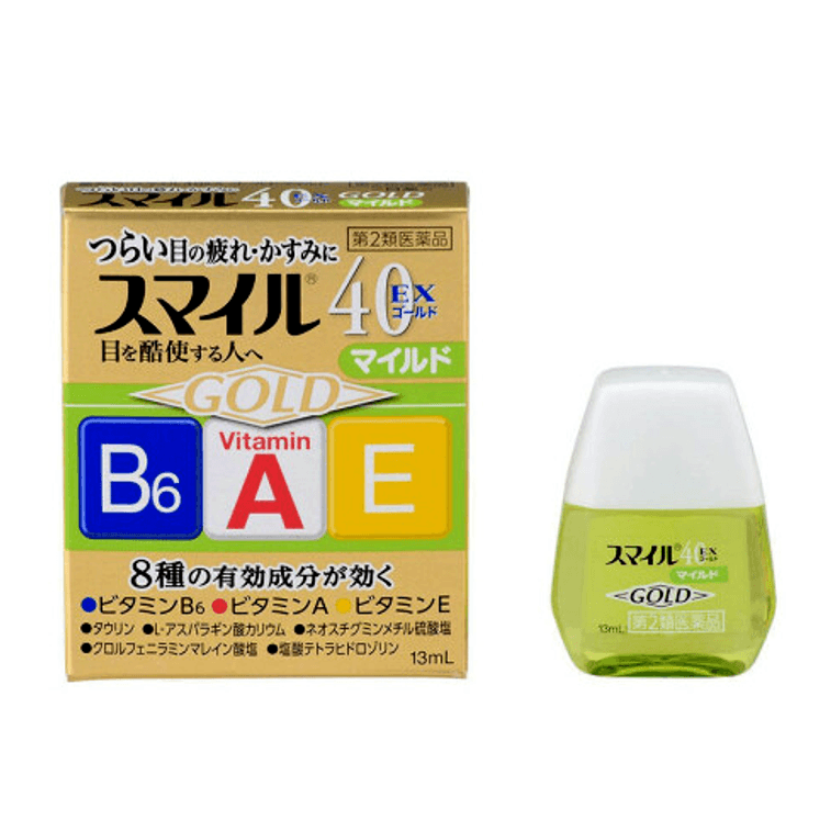 【Direct From Japan】Japan Smile 40EX Gold Eye Drops 13ml Mild# - Weee!