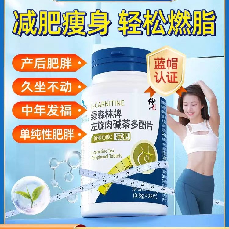 Get Green Forest Brand L-Carnitine Tea Polyphenol Tablets 0.8g/tablet*28 tablets Delivered ...