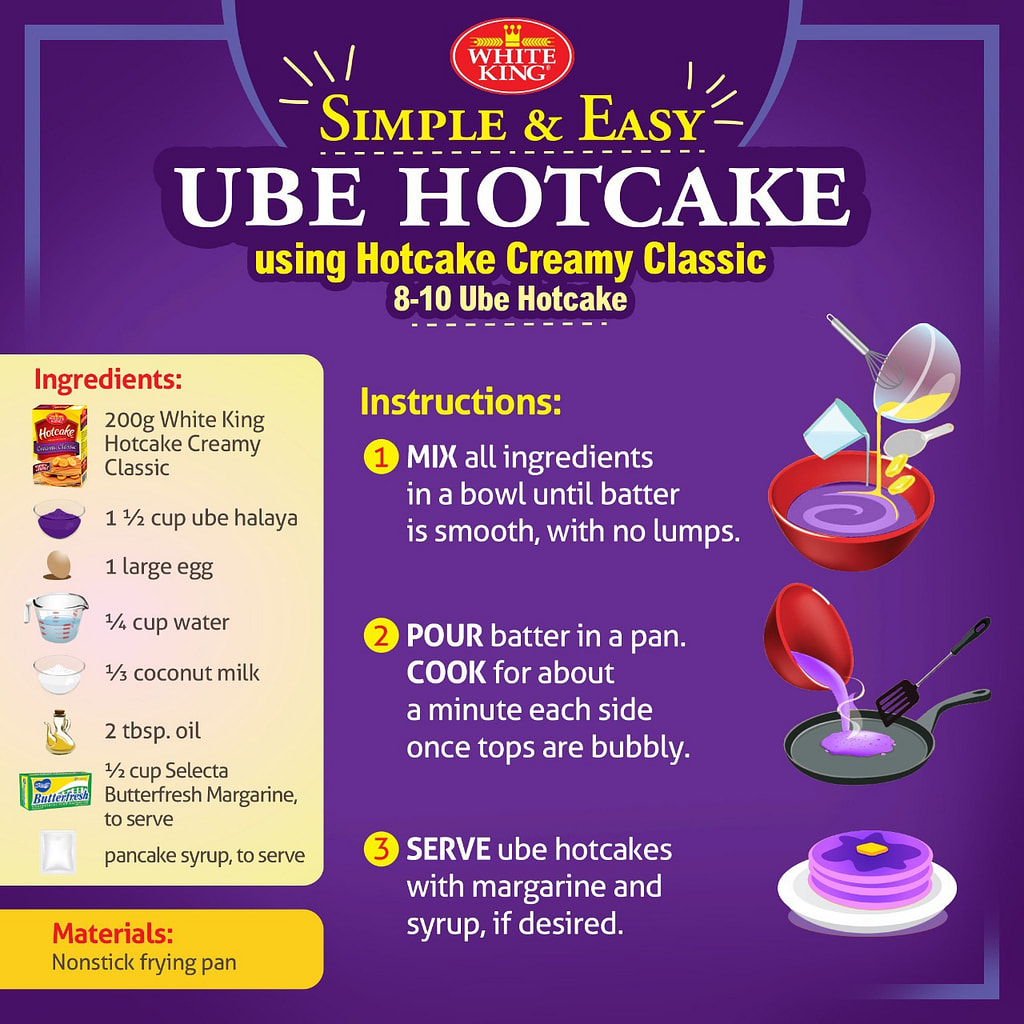 White King Hotcake Ube Mix - Weee!