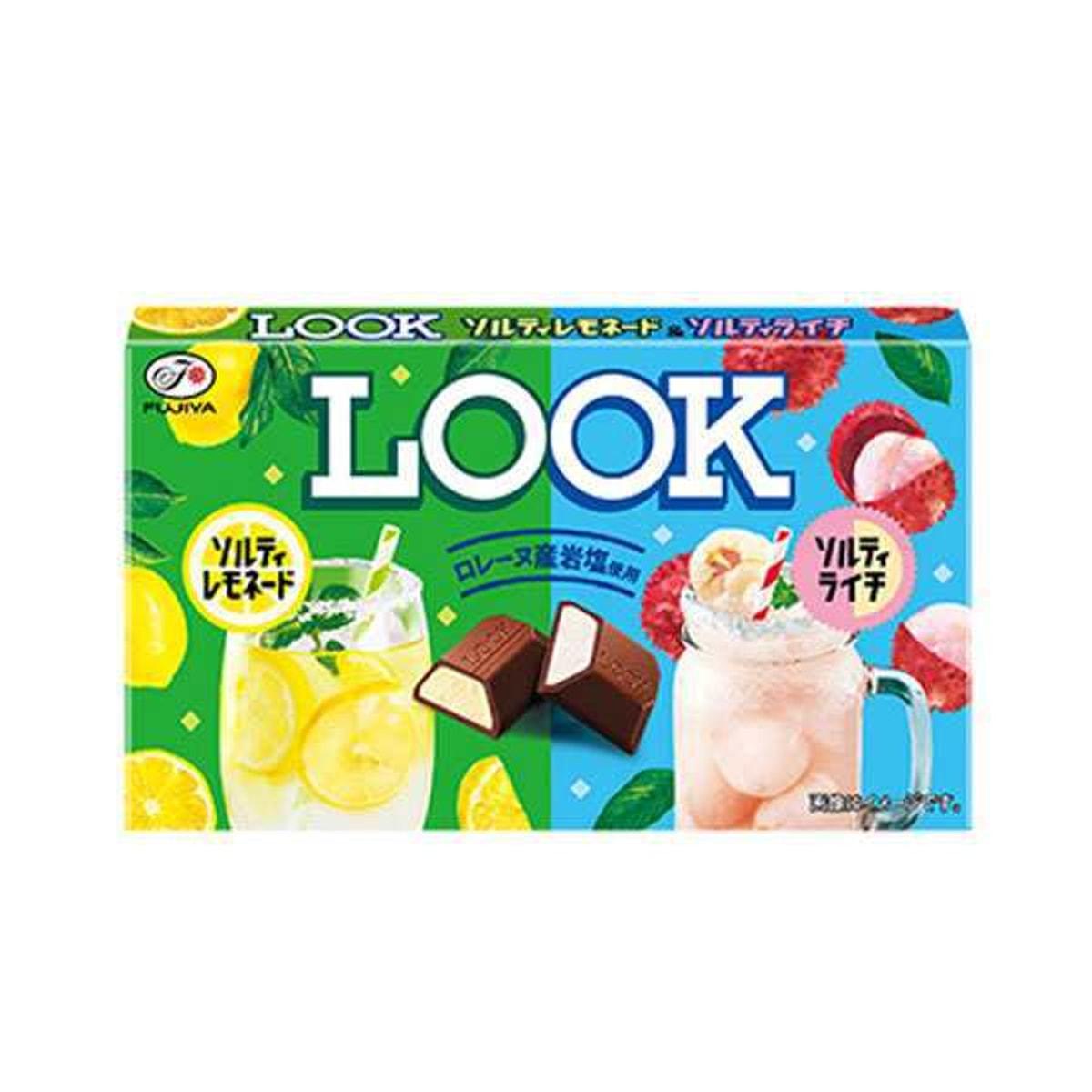 FUJIYA LOOK Chocolate Lychee and Lemon Flavor 12pc - Weee!