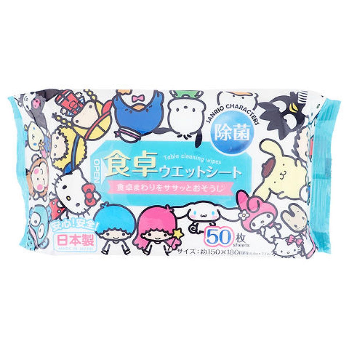 Get Japan Sanrio Table Cleaning Wipes (50 pieces) Delivered | Weee ...