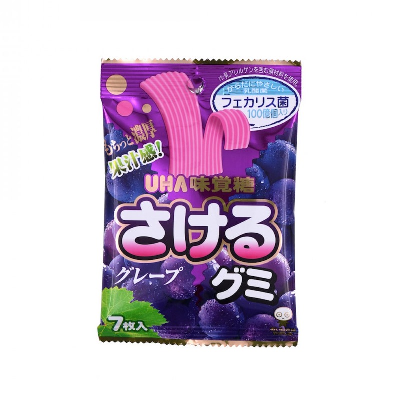 Get UHA Sakeru Gummy Candy (Grape Flavor) 7 pcs Delivered | Weee! Asian ...