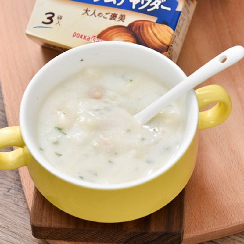 Get POKKA Cream of Clam Chowder Instant Soup 3 bags Delivered | Weee ...