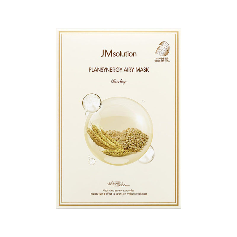 Get JMsolution Plansynergy Airy Mask Barley 10 Pack Soothes and Reduces Wrinkles Delivered ...