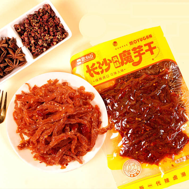 Get Sixiang Mountain Konjac silk Hunan special spicy Konjac dry 100g*1 ...