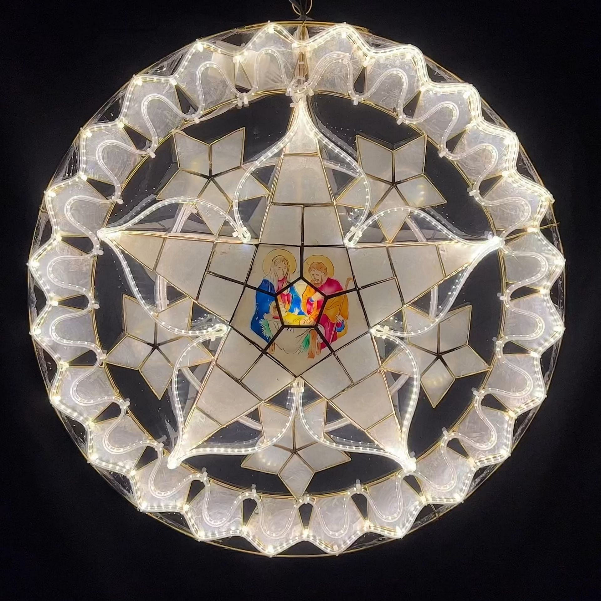 Get Holy Family Warm White Capiz Parol 20" 1 each Delivered | Weee ...