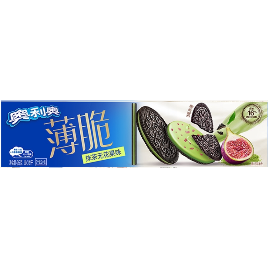 Oreo Thin Crunchy Biscuit Matcha & Fig Flavor 95 g - Weee!