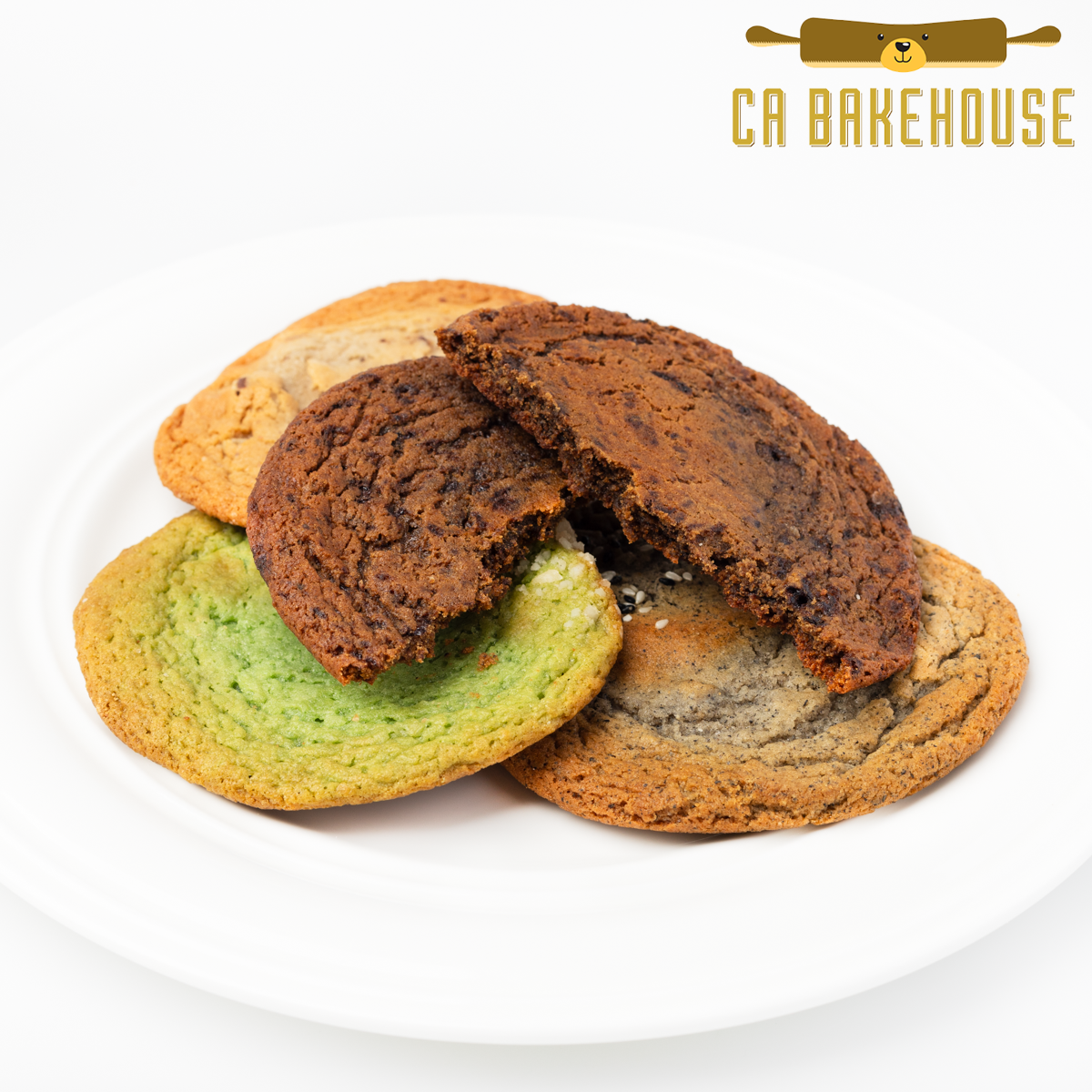 Get 4 Cookie Combo Pandan Macadamia/Black Sesame/Espresso/52% Cacao ...