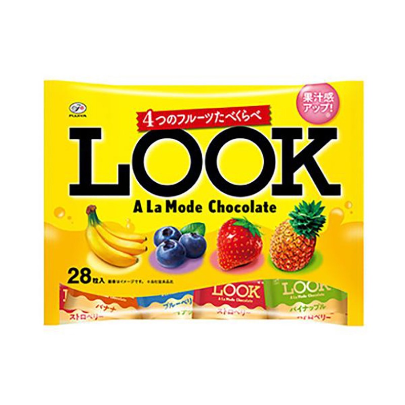 Get FUJIYA LOOK Chocolate Mixed Fruit Flavor 28 Pieces Delivered | Weee ...