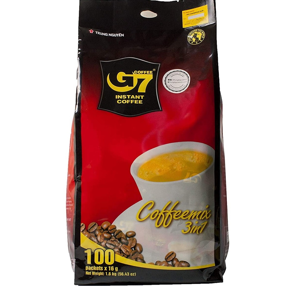 Get G7 3 in 1 Coffee 100 sachets Delivered | Weee! Asian Market