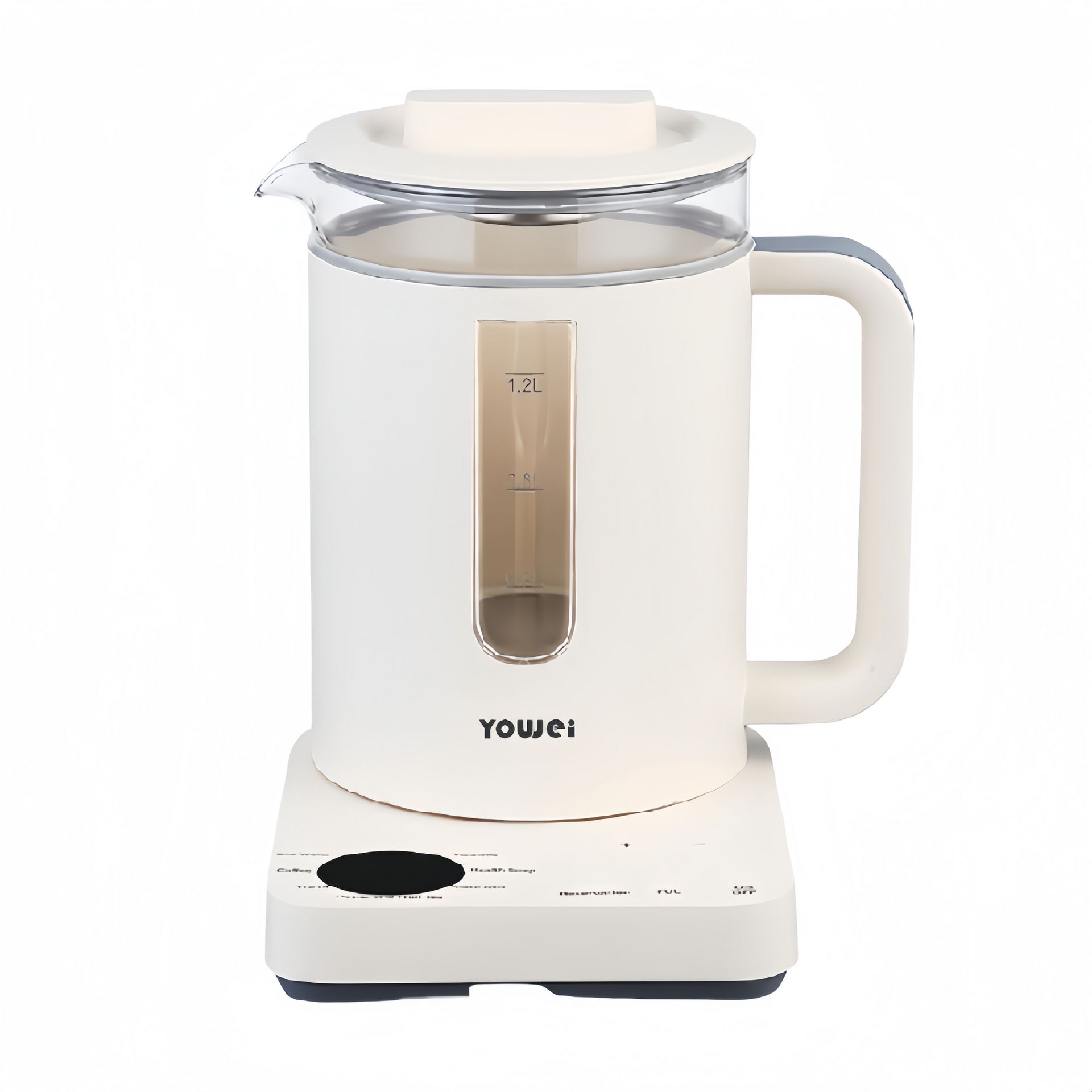 Get YOWEI Wellness Glass Teapot 1.2L Creamy Delivered | Weee! Asian Market