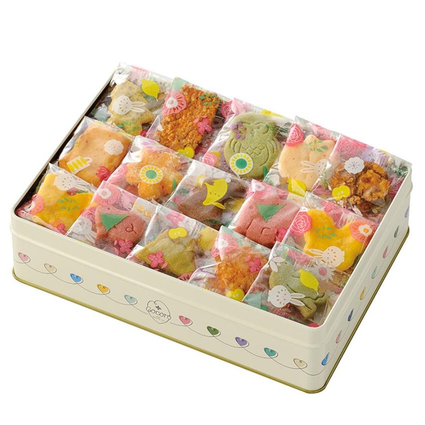 Get AGEMOCHIYA COCORO Irodori Colorful Fried Rich Crackers Gift Box 75g 30 pcs Delivered | Weee ...