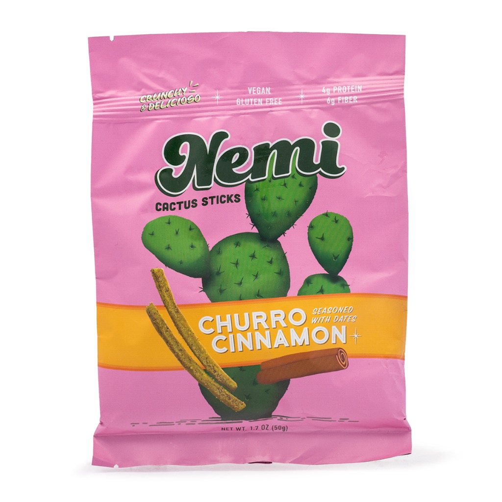 Get Nemi Snacks Churro Cactus Sticks, Cinnamon Flavor Delivered | Weee ...