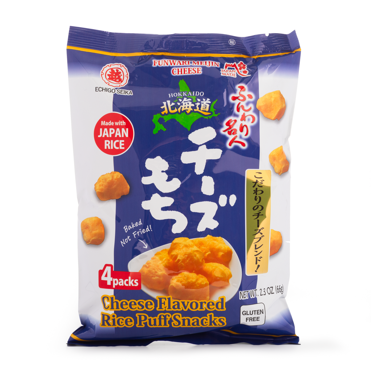 Get Funwari Meijin Mochi Rice Cracker Cheese Flavor Delivered | Weee ...