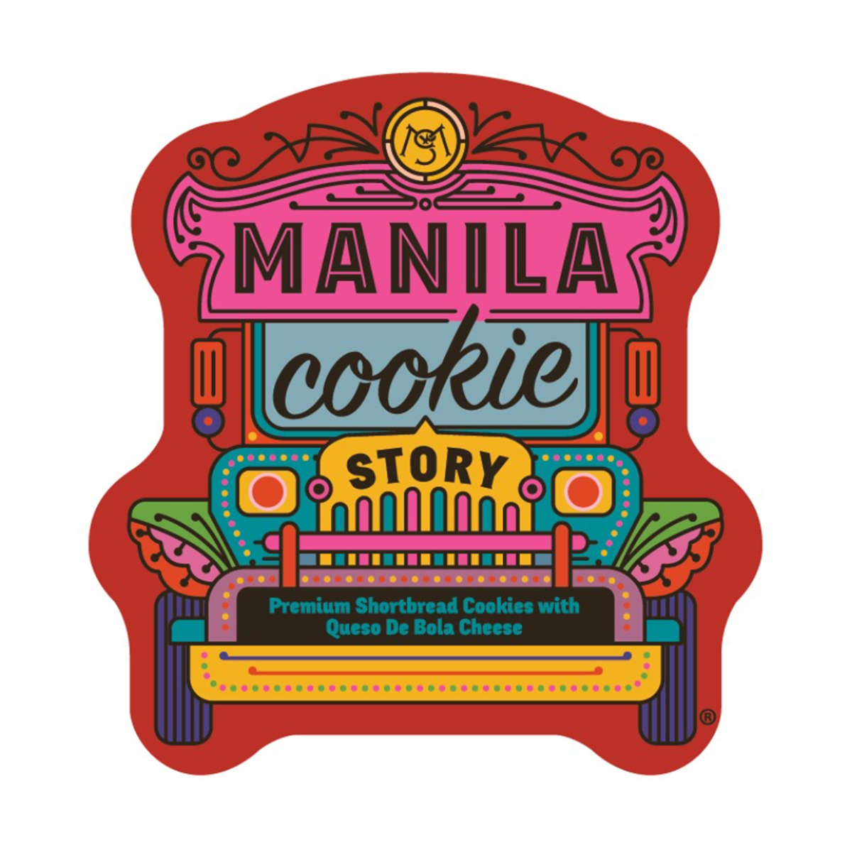 Manila Cookie Story Baby Jeepney Tin Queso De Bola - Weee!
