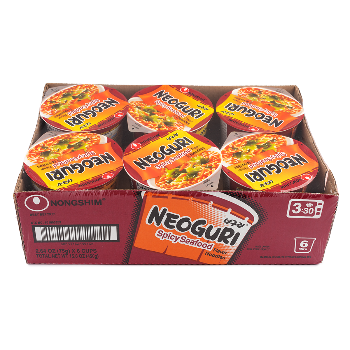 Get NONGSHIM Neoguri Cup Noodles Spicy Seafood Flavor 6 CUPS Delivered ...