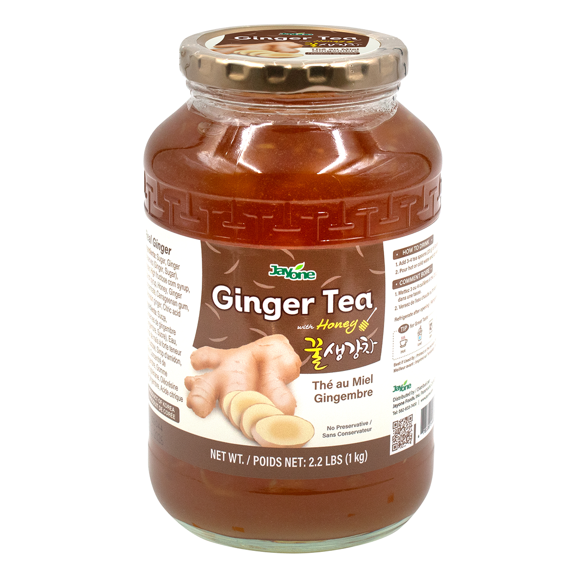 Get Jayone Honey Ginger Tea Marmalade 2.2 lb Delivered | Weee! Asian Market