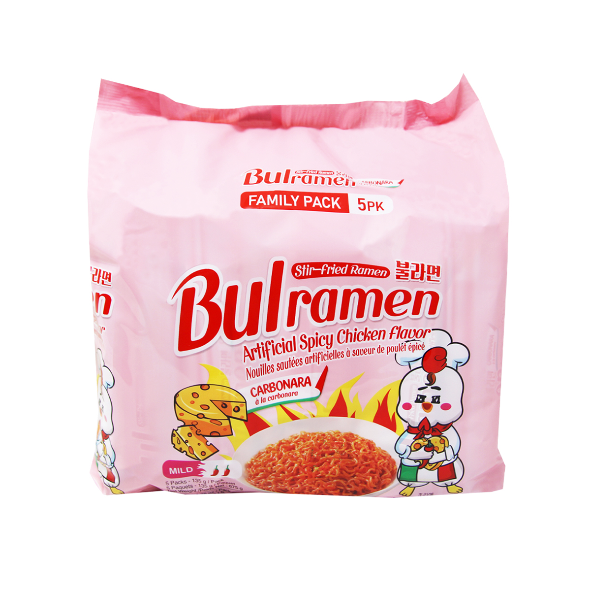 BUL RAMEN Spicy Chicken Flavor Carbonara 5pk - Weee!