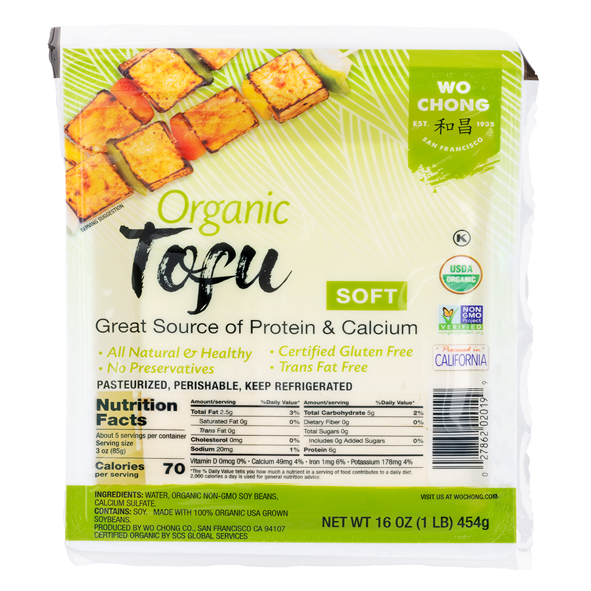 Get Wo Chong Organic Soft Tofu 397 g Delivered | Weee! Asian Market