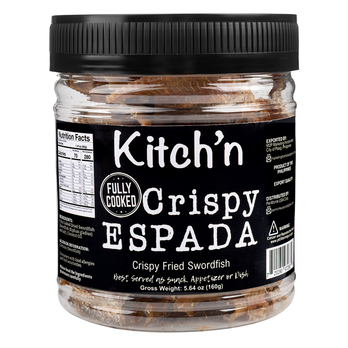Get Kitch'n Crispy Fried Espada (Swordfish) Fully Cooked 160 g Delivered | Weee! Asian Market