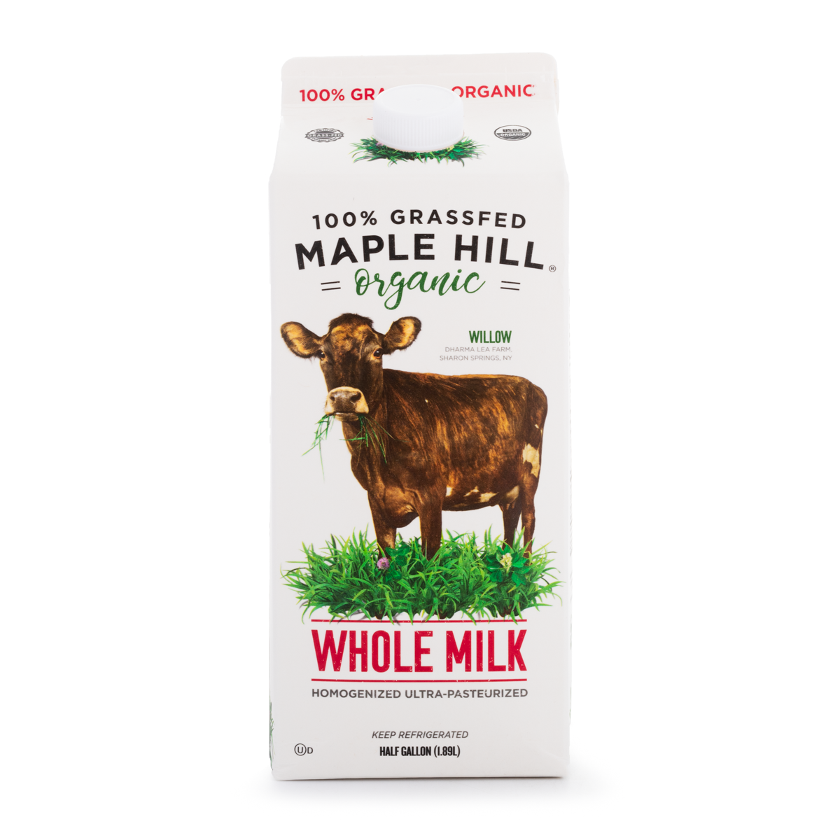 Get Maple Hill 100% Grassfed Organic Whole Milk 64 oz Delivered | Weee ...
