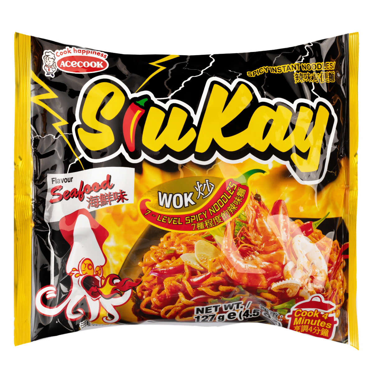 Get Acecook Siukay Instant Noodle, Seafood Flavor 127 g Delivered ...