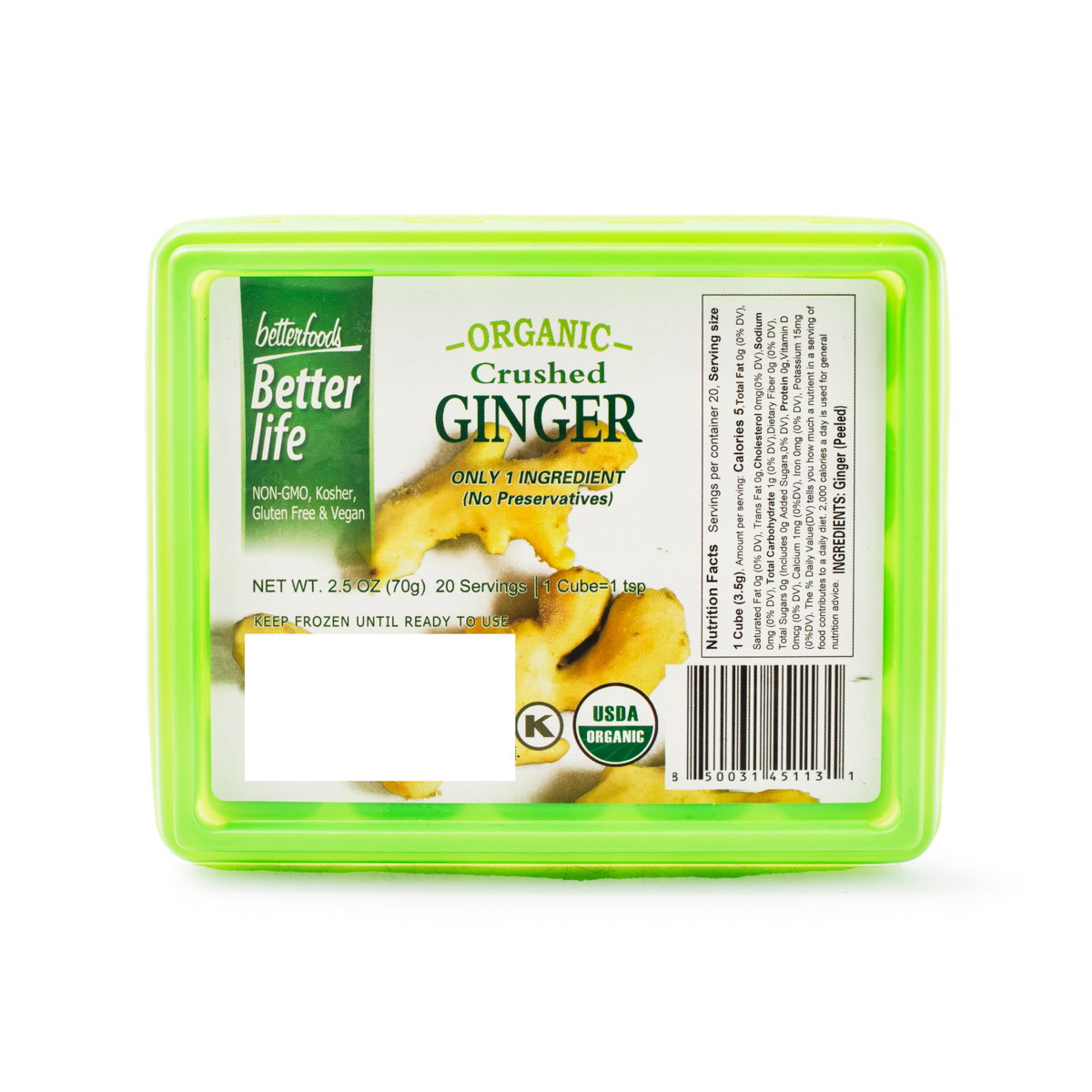 Get Better Life Organic Ginger Puree Cubes Delivered | Weee! Asian Market