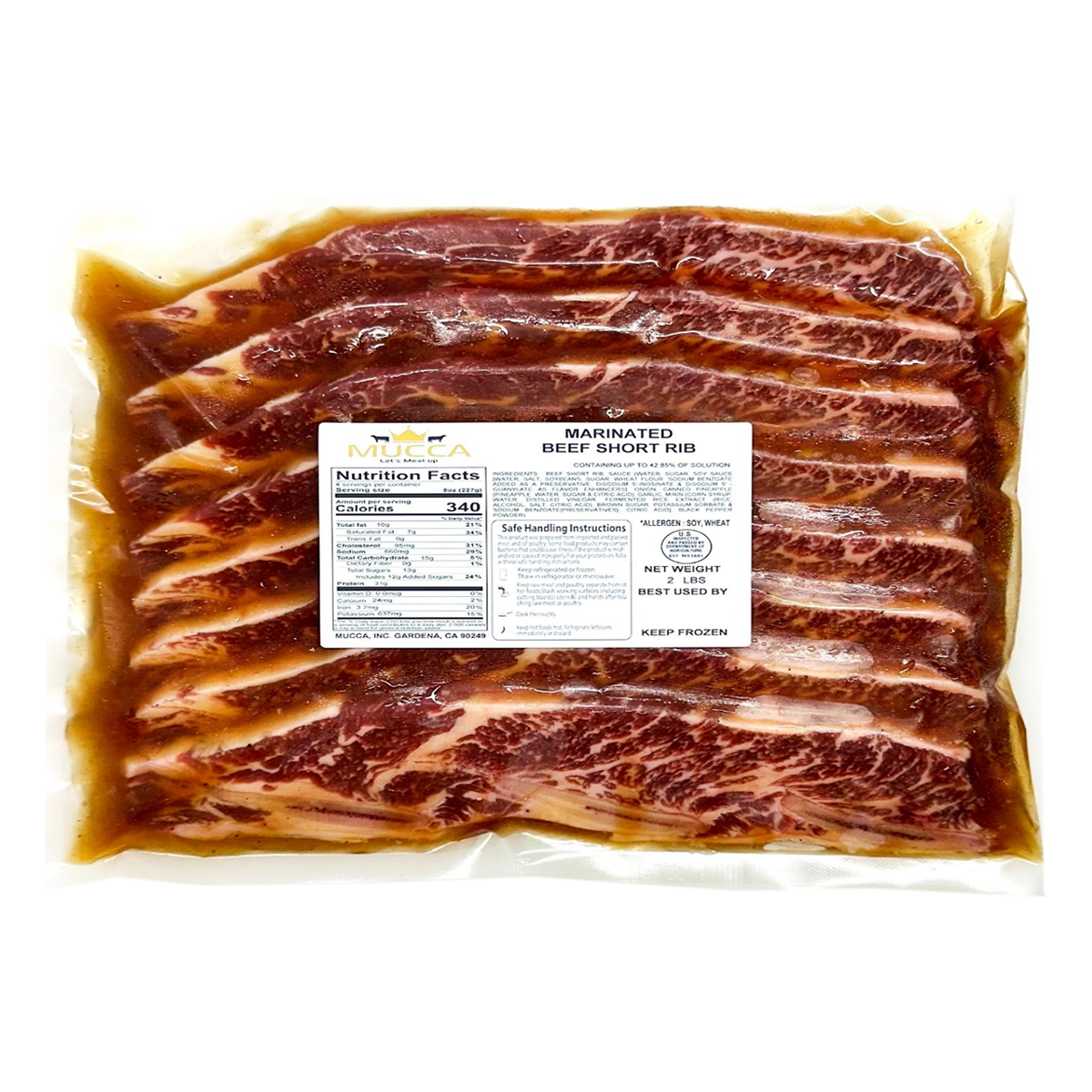 Get Marinated Sliced Beef Short Rib 3 Bone, Trimmed 2 lb Delivered ...