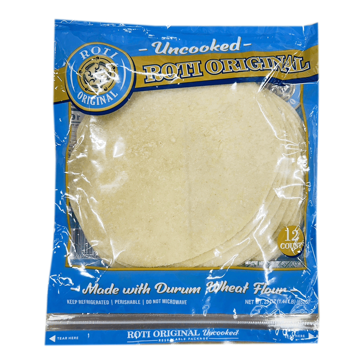 Get Uncooked Roti Original 12 ct 23 oz Delivered | Weee! Asian Market