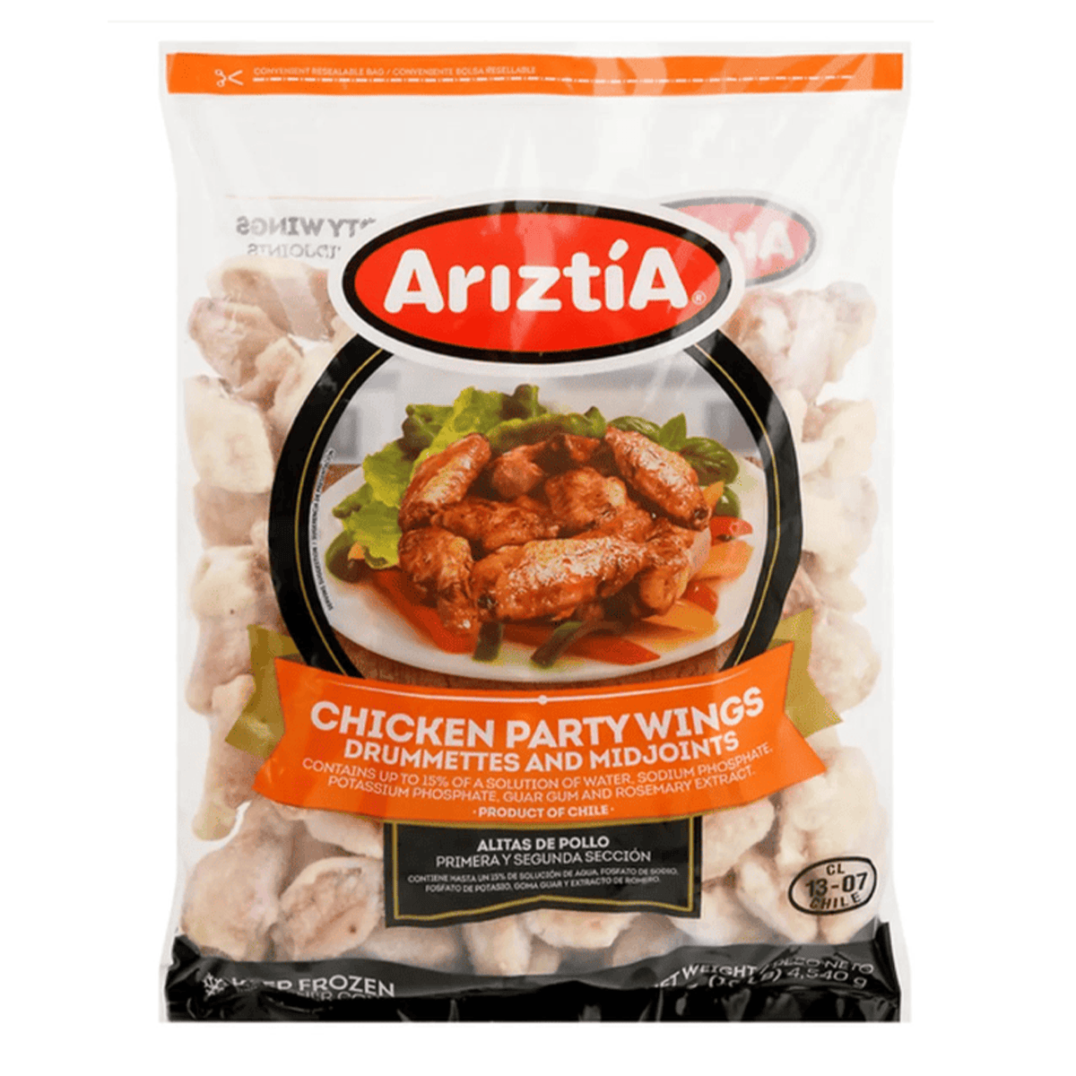 Ariztia IQF Chicken Party Wings Frozen 2.2 파운드 - Weee!