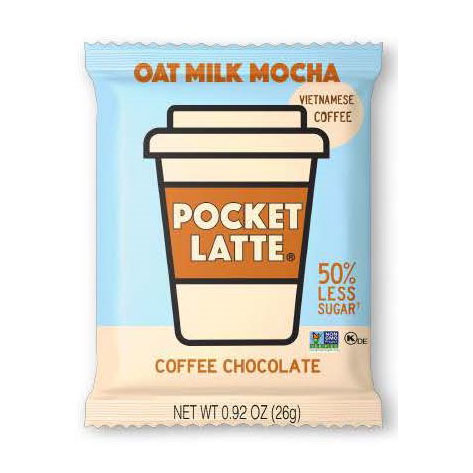 Pocket Latte Oat Milk Mocha Chocolate Bar 0.92oz - Weee!
