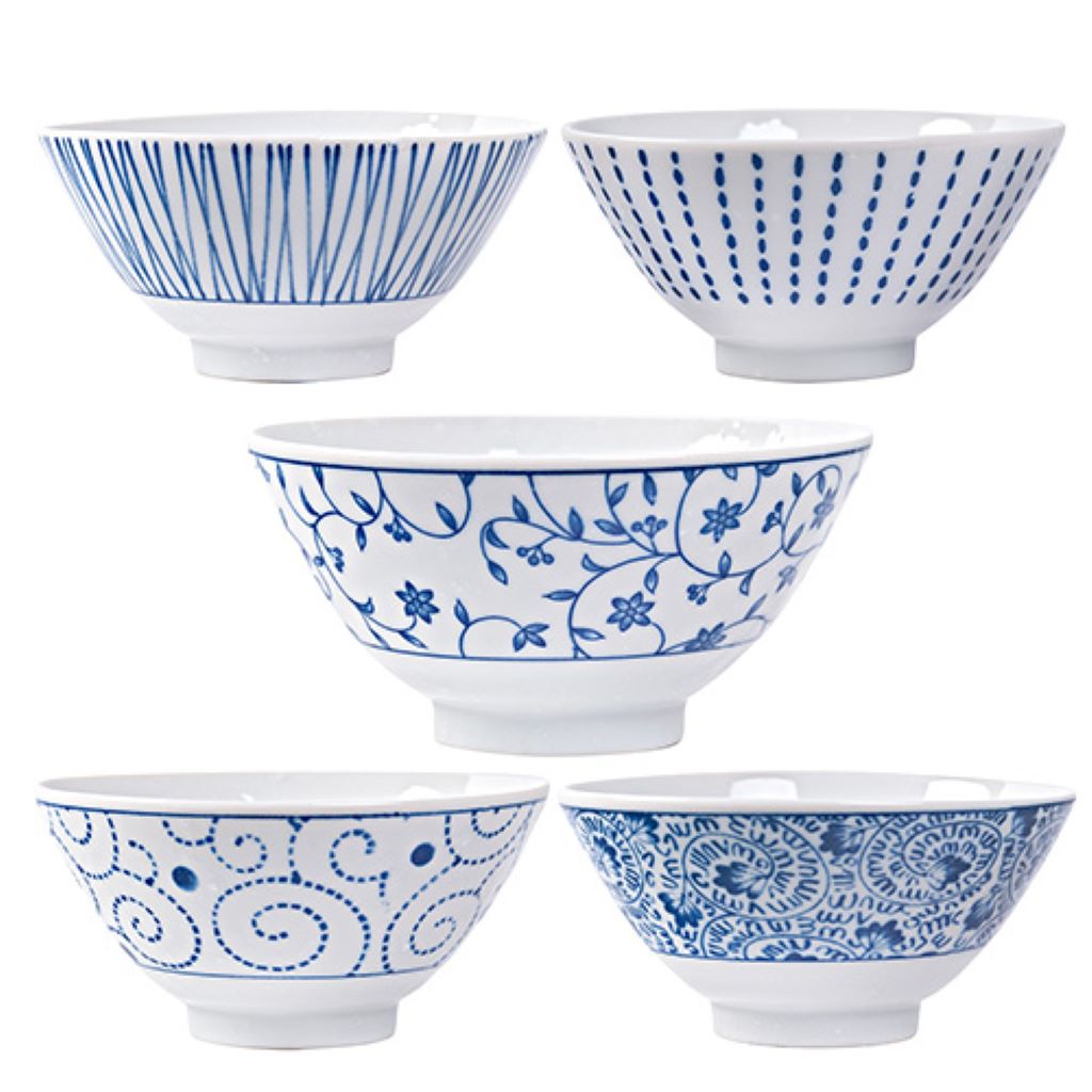 Get Japanese Wafu Bowl Set 5pcs 1 box Delivered | Weee! Asian Market