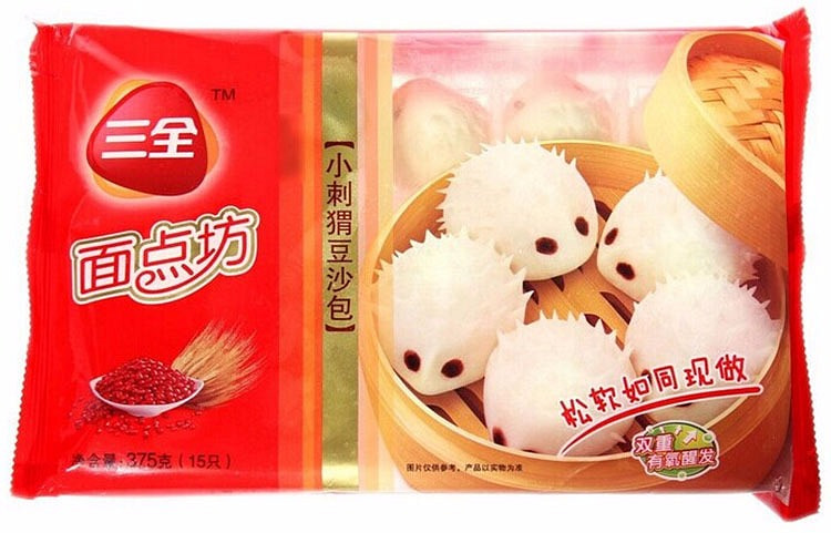 Sanquan Food Hedgehog-Shaped Red Bean Buns 15ct, Frozen - Weee!