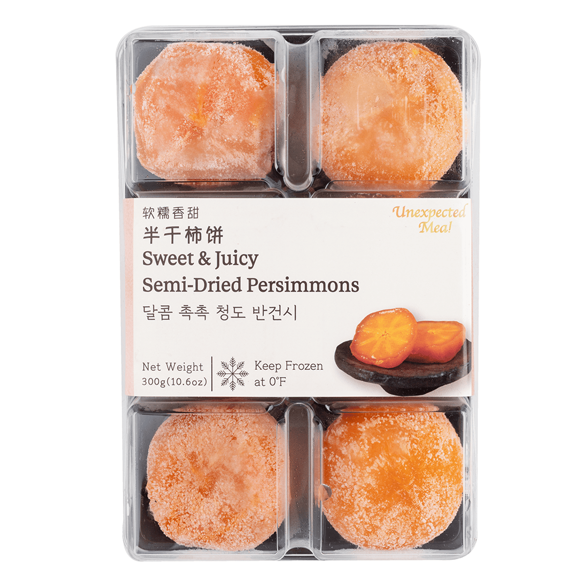 Get Unexpected Meal Sweet & Juicy Semi-Dried Persimmons, Frozen 6p 300 ...