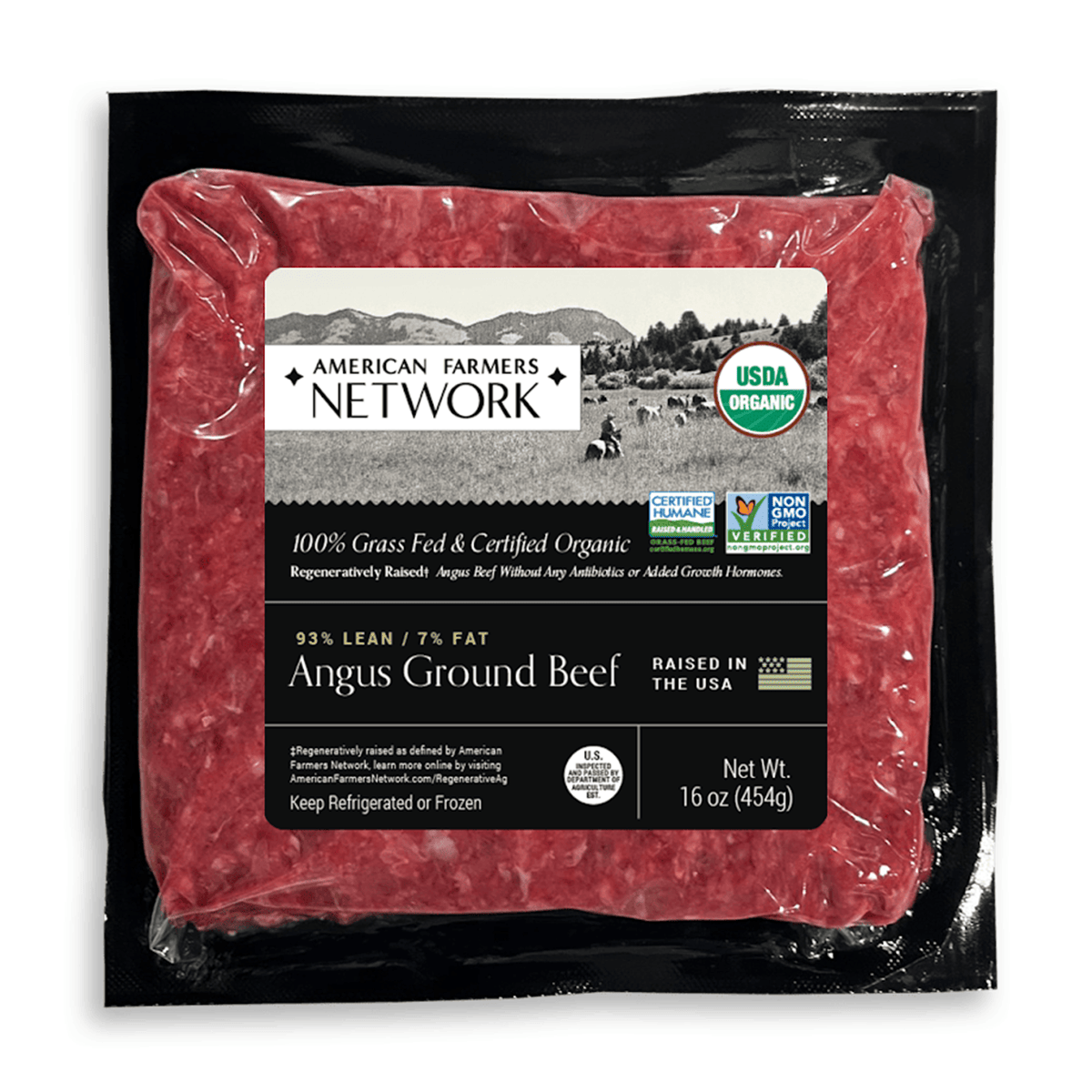 Get Organic Grass Fed Ground Beef 93/7 1 lb Delivered | Weee! Asian Market