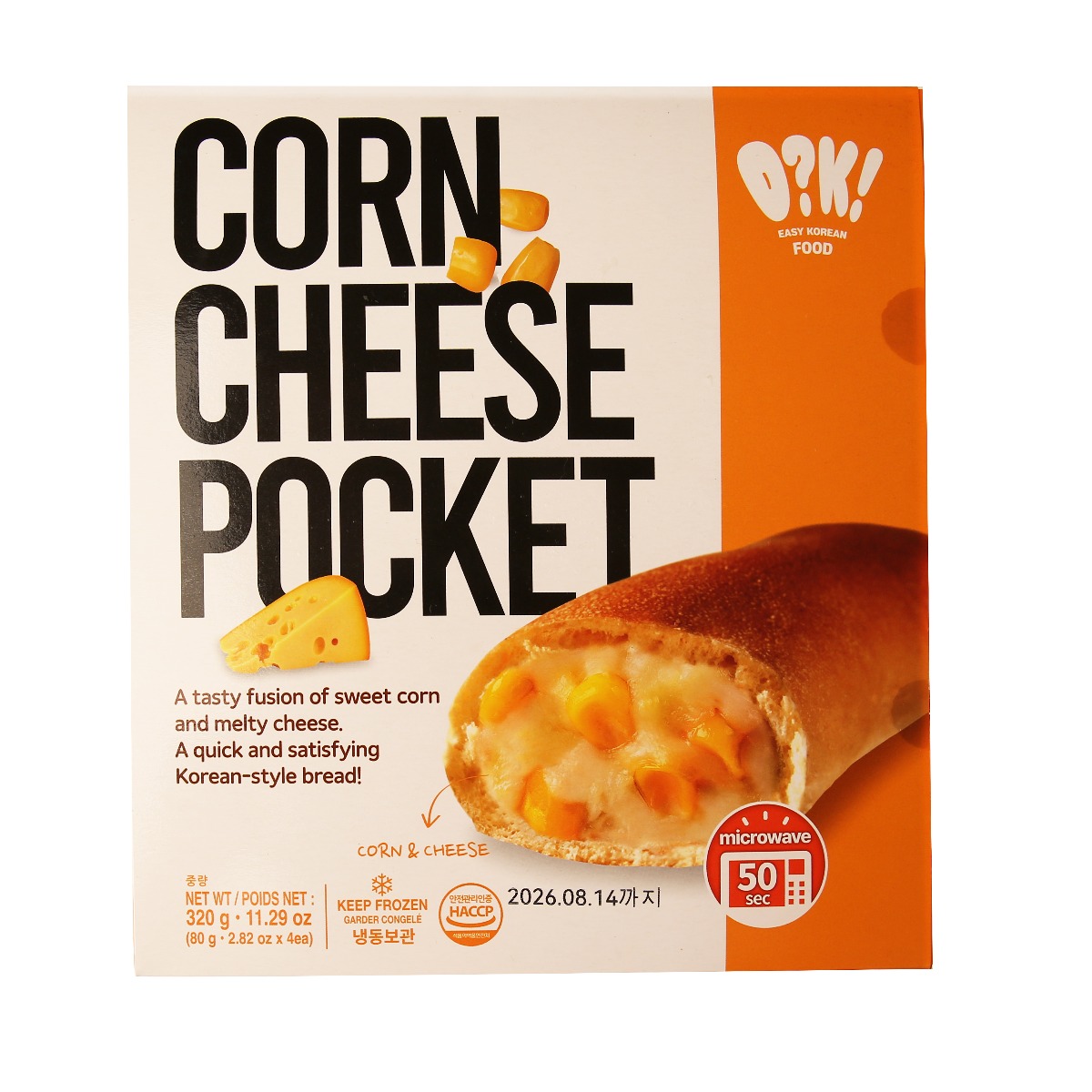 Get O?K! CORN CHEESE POCKET BREAD 320 g*4 pack Delivered | Weee! Asian ...
