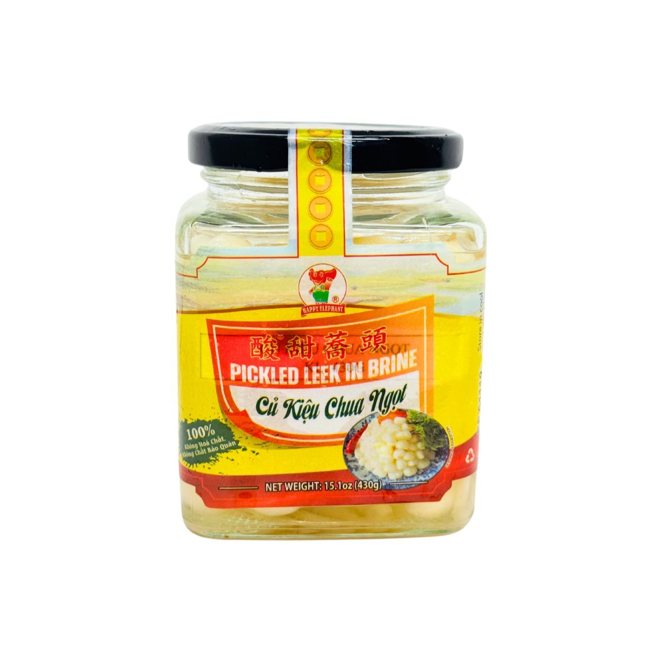 Get Happy Elephant Pickled Leek in Brine 15.1 oz Delivered | Weee ...