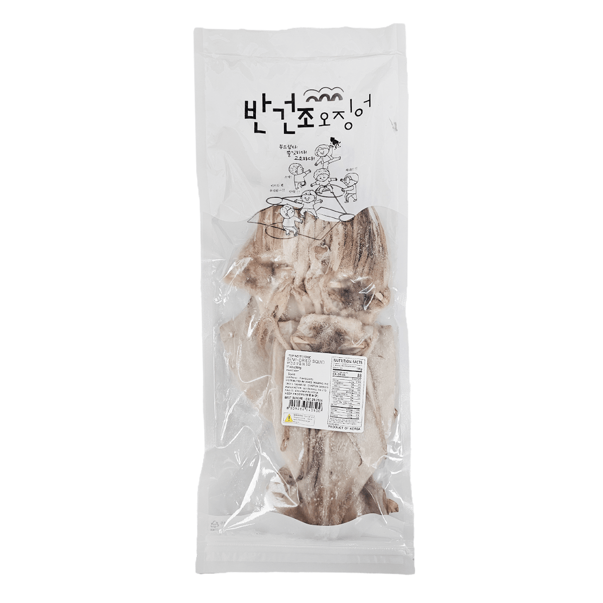 Get JEOLLANAM-DO HALF DRIED SQUID 5PCS (Frozen) 500 g Delivered | Weee ...