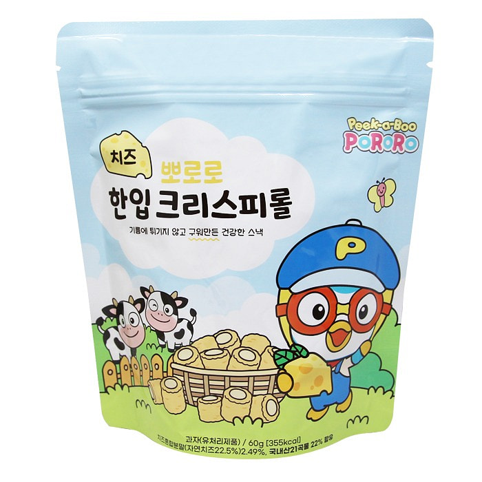 PORORO Grain Rice Cracker, Cheese Flavor - Weee!