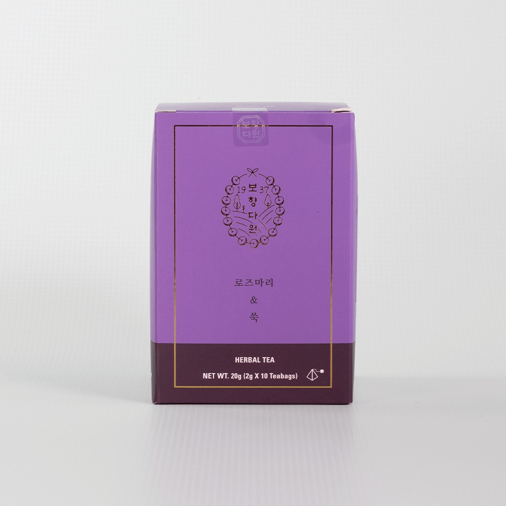 Bohyang Dawon Rosemary & Mugwort Herbal Tea 10 Teabags - Weee!