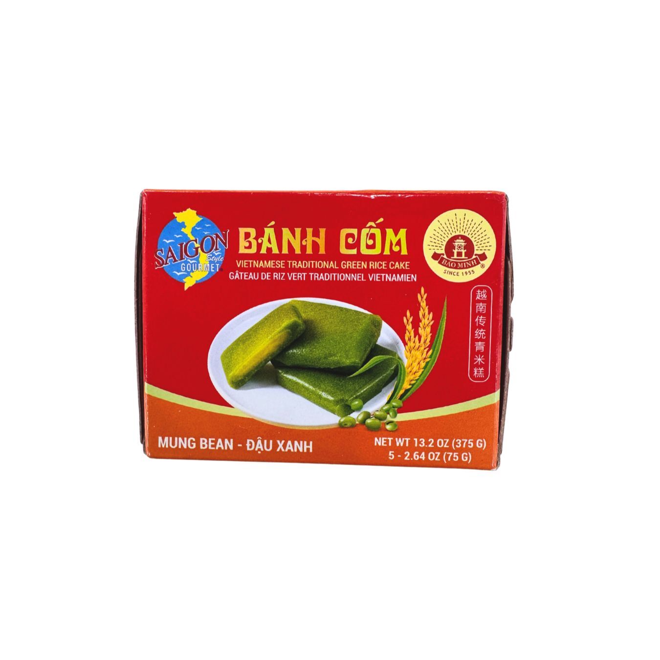 Get Saigon Gourmet Vietnamese Traditional Green Rice Cake Mung Bean ...