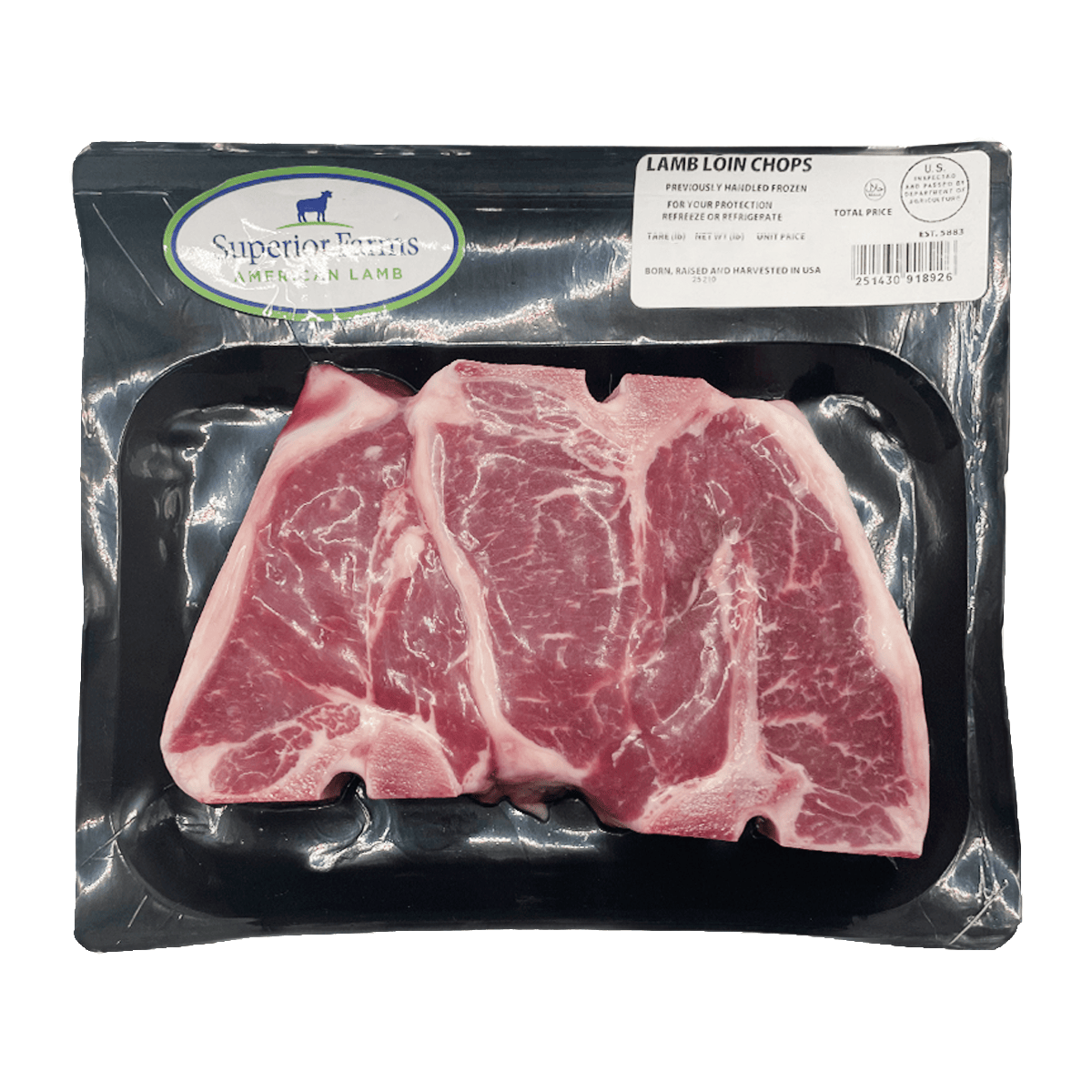 Get USDA Choice Halal Lamb Loin Chop Frozen 14-15 oz Delivered | Weee ...