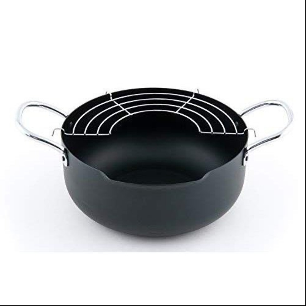 Pearl Metal Japan Iron Tempura Pan 22cm - Weee!