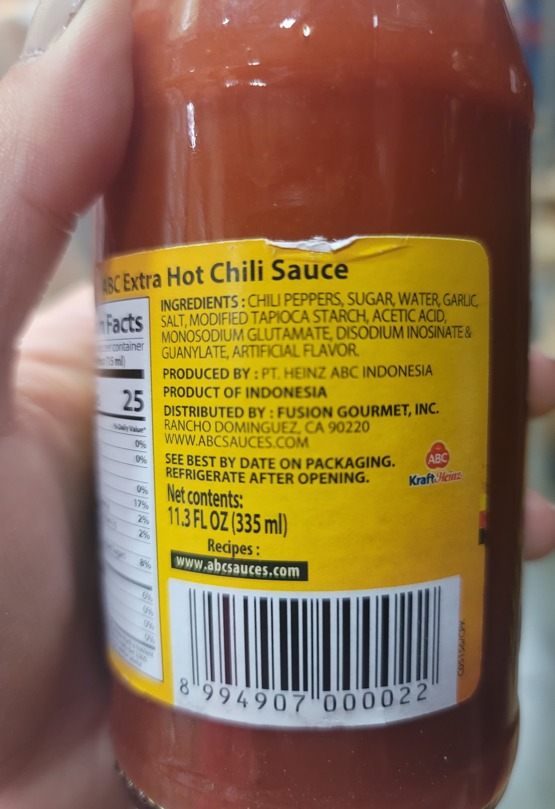 ABC Extra Hot Chili Sauce - Weee!