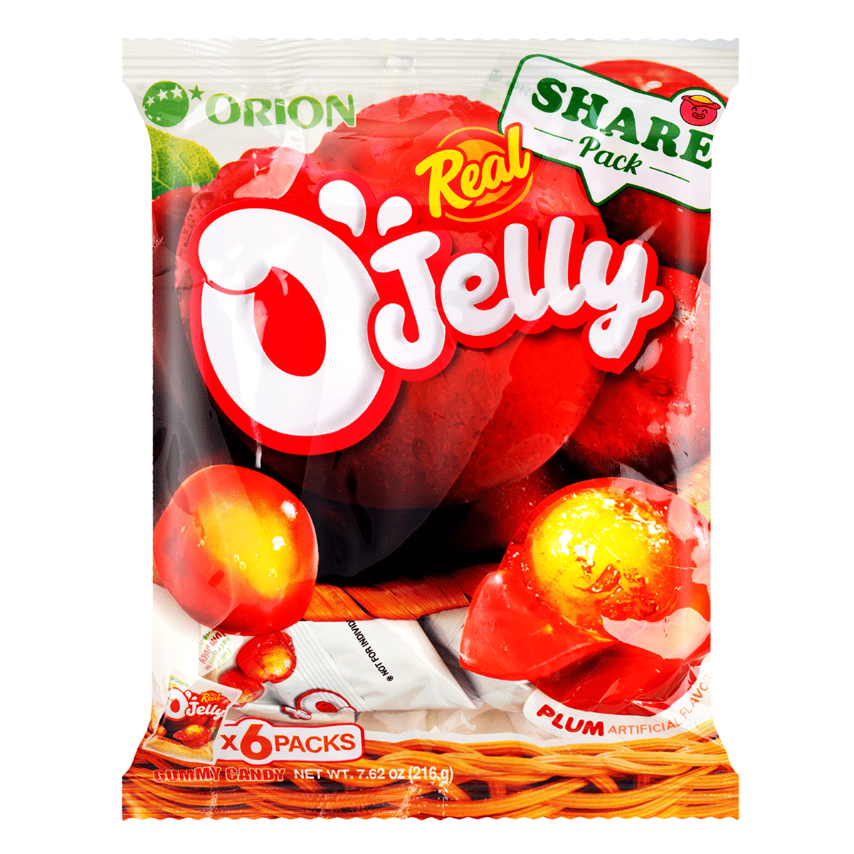 Get ORION O'JELLY GUMMY CANDY REAL Plum multipack 36 g*6 pack Delivered ...