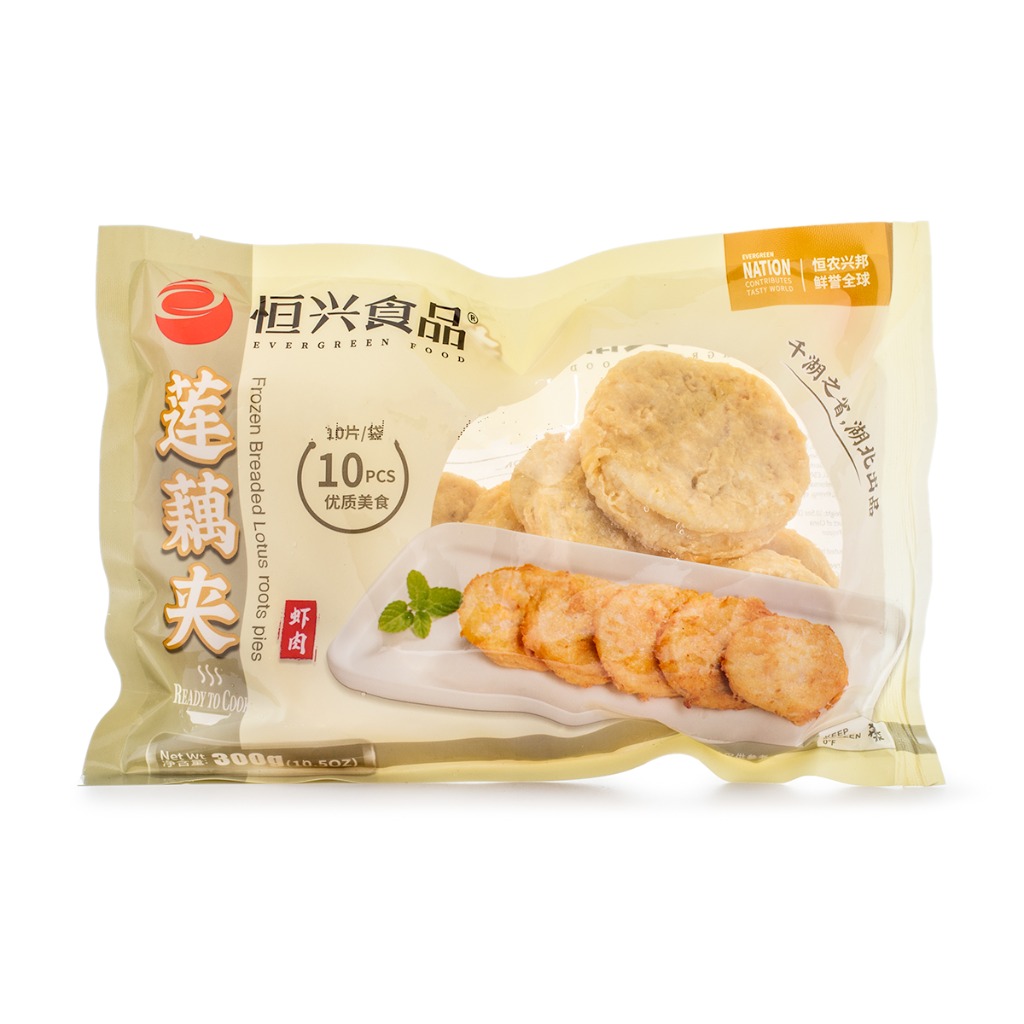 Get Evergreen Food Breaded Lotus Roots Pie Frozen 10.5 oz Delivered ...