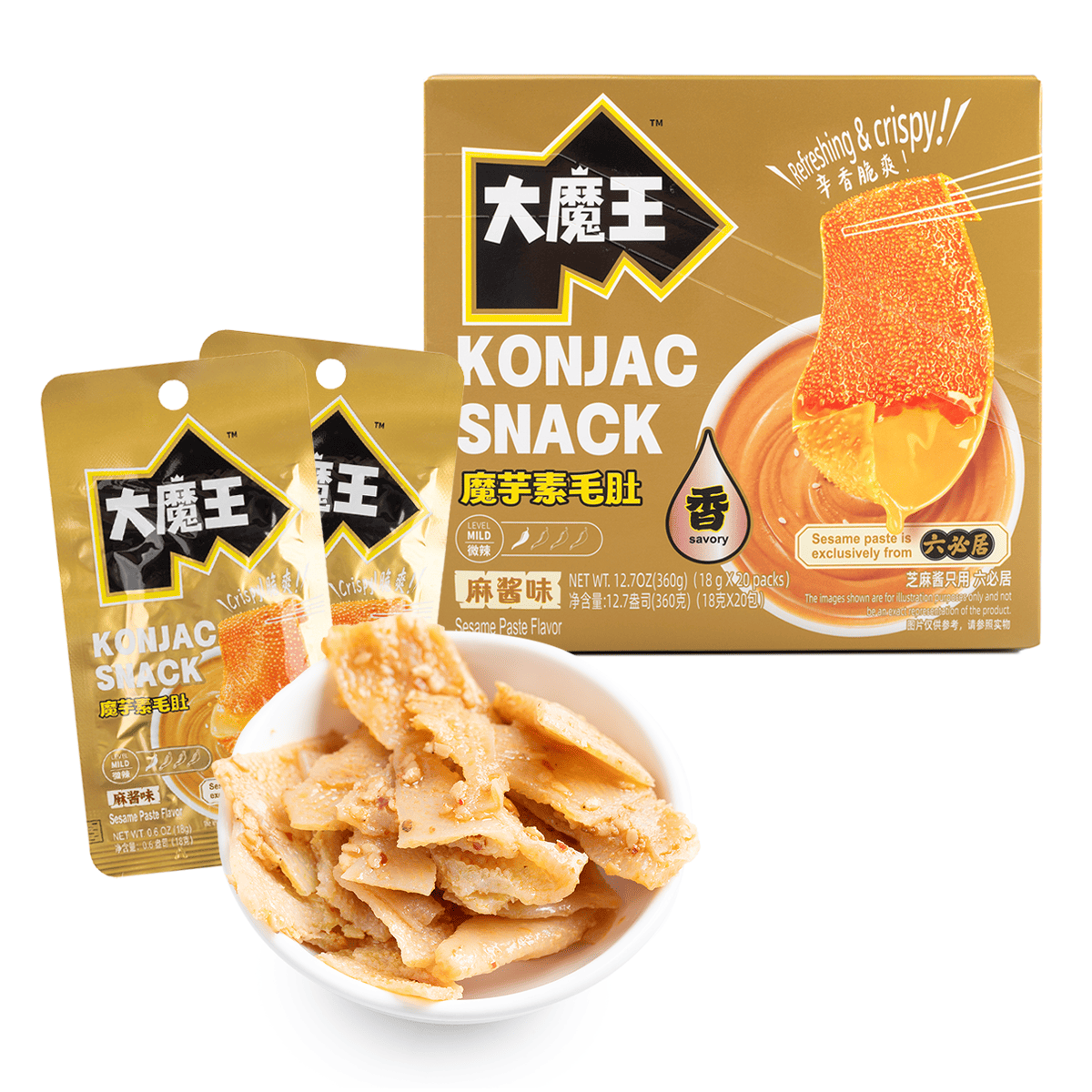 Get MOWON KONJAC SNACKS- SESAME 360 g Delivered | Weee! Asian Market
