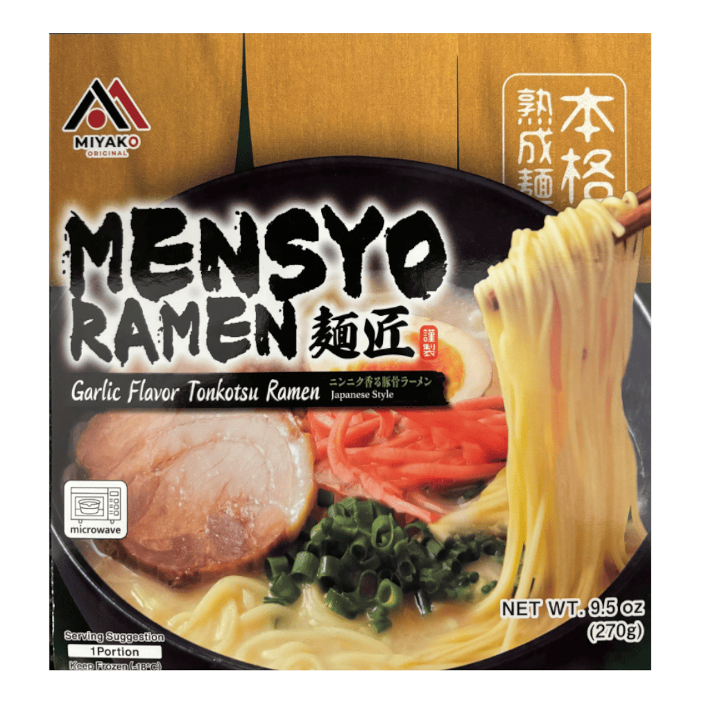 Get Miyako Mensyo Garlic Flavor Tonkotsu Ramen Frozen 9.52-12 case ...